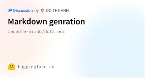 Rednote Hilabdotsocr · Markdown Genration