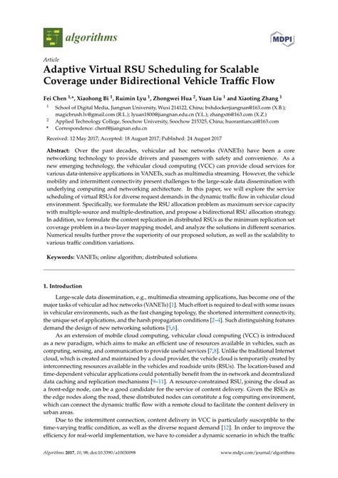 Pdf Adaptive Virtual Rsu Scheduling For Scalable Coverage Under