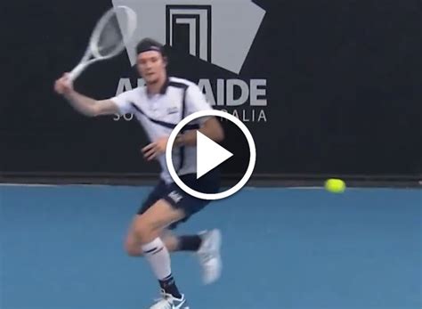 Watch Bublik Strikes A Superlative Forehand Passing Shot In His Affair Versus Musetti In