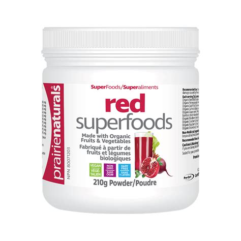 Prairie Naturals Organic Red Superfoods 210g Meigahealth