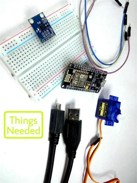 control servo motor using accelerometer duino