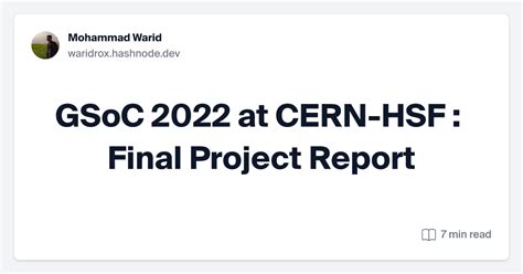gsoc 2022 at cern hsf 🌀 final project report
