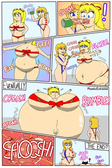 Rule 34 2girls Belly Expansion Breast Expansion Bursting Colored Comic Female Inflation