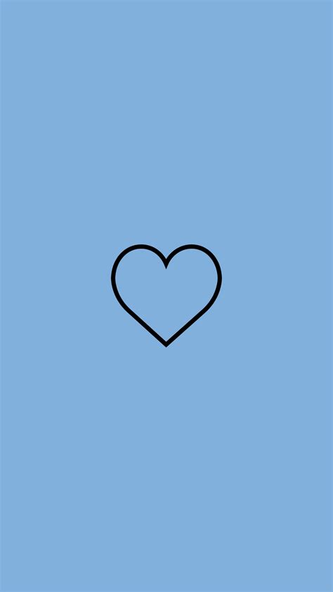 Wallpaper Aesthetic Heart Blue At Barbara Hayslett Blog