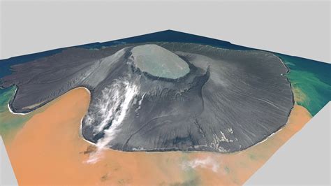 Volcano Krakatoa Indonesia 3d Model By Clickshop3d