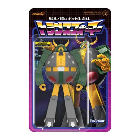 Transformers Reaction Figures Unicron Prototype Super7