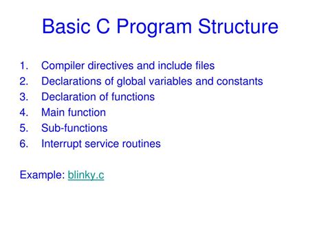 Ppt Unit 3 Embedded ‘c Programming Powerpoint Presentation Free
