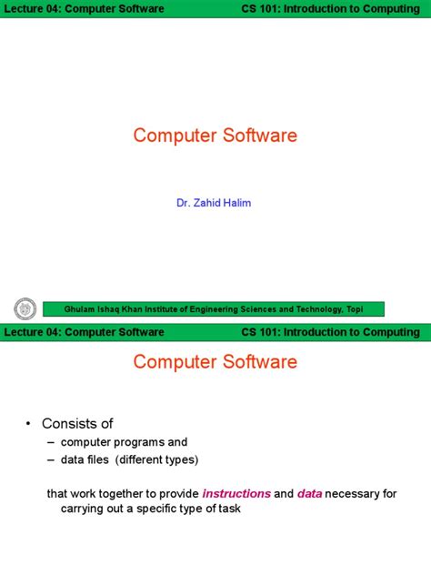 Itc Lect 04 Computer Software Pdf Computer Network Operating System