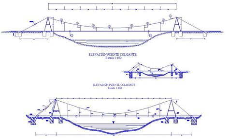 Bridge Elevation Constructive Section And Construction Cad Drawing Details Dwg File Cadbull