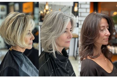 Age Defying Haircuts For Women Over With Thick Hair Lookosm