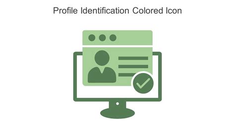 Profile Identification Colored Icon In Powerpoint Pptx Png And Editable Eps Format Ppt Presentation