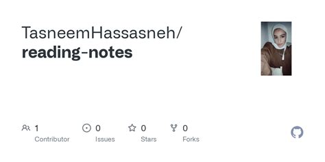 GitHub TasneemHassasneh Reading Notes