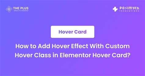 How To Add Hover Effect With Custom Hover Class In Elementor Hover Card