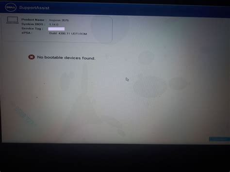 No Bootable Devices Found Inspiron Dell Technologies