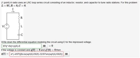 [solved] 1 Point A Radio Uses An Lrc Loop Series Circui