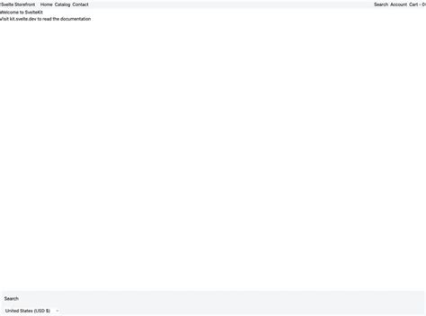 Svelte Storefront By Joshistoast A Svelte Template Built At Lightspeed