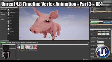 Unreal 48 Timeline Vertex Animation Part 2 Unreal Engine Youtube