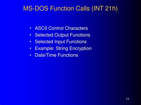Ppt Mastering 16 Bit Ms Dos Programming In Real Address Mode
