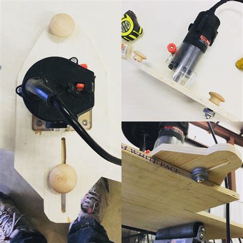 I Made An Adjustable Jig For My Handheld Router That Uses The Edge Of The Board As A Guide All