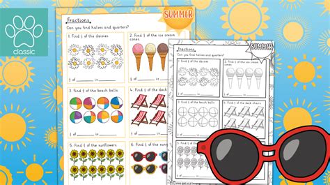 Teachers Pet Summer Maths Fractions
