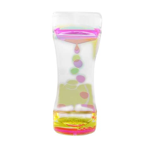 Liquid Timer Relaxing Sensory Toy Liquid Motion Bubble Timer With Floating Colored Lava Lamp
