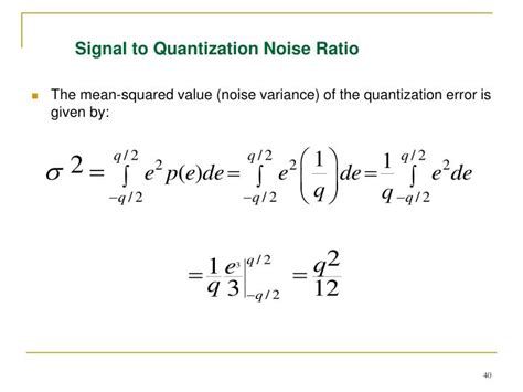 What Is Signal To Quantization Noise Ratio At Eliza Mahoney Blog