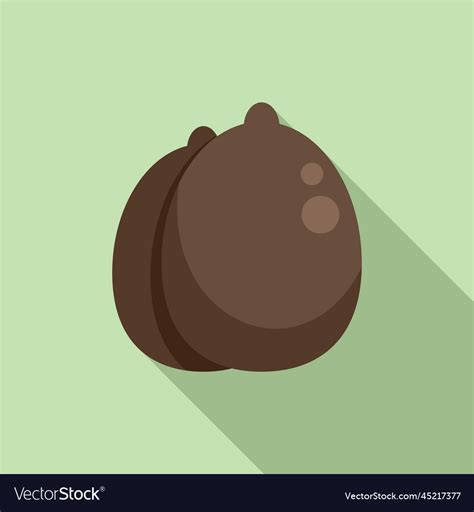 Seasonal Allergy Nut Icon Flat Spring Man Vector Image