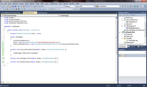 Creating A Silverlight 4 Duplex Application Tech Wanderer