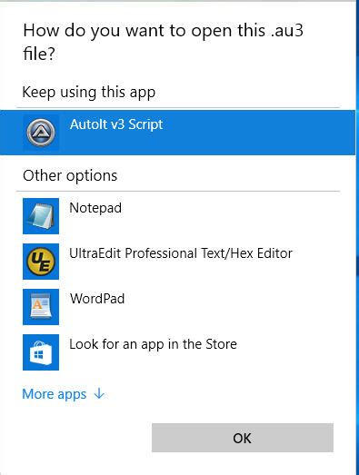 Task Scheduler How Do You Want To Open This Au3 File Autoit