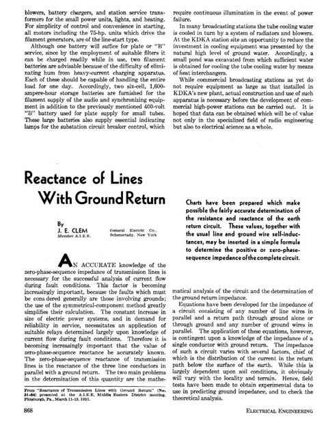 Pdf Reactance Of Lines With Ground Return Dokumen Tips
