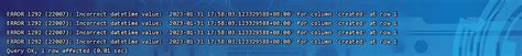 The Default Sqlite Database Migration To Mysql Resulted In An Error
