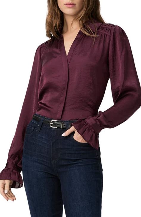 Womens Burgundy Blouses Nordstrom