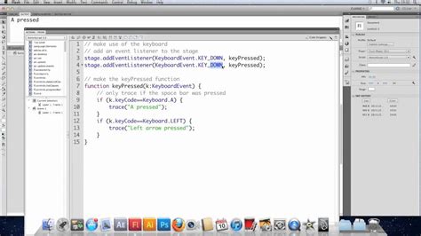 game development in as3 part 21 listening for key presses youtube