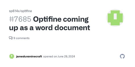 Optifine Coming Up As A Word Document · Issue 7685 · Sp614xoptifine · Github
