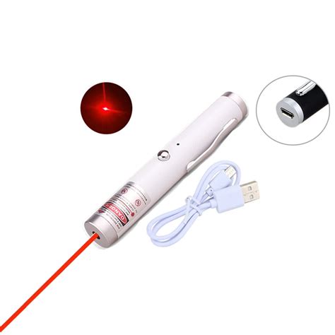Powerful USB Charging Laser Pointer Pen MW Nm Bright Single Point Lazer Pointer For Pointing