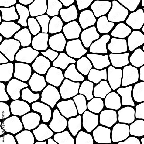 Vector Texture Seamless Pattern Of Irregular Cells Stock Vector Adobe Stock