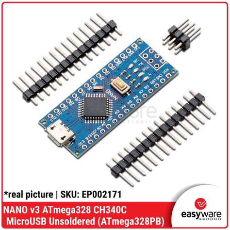 Jual Nano V3 Microusb Micro Usb Atmega328 Ch340 16 Mhz Without Cable Shopee Indonesia