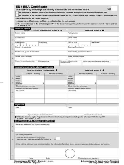Fillable Online Eu Eea Certificate Fill Online Printable Fillable Blank Fax Email Print