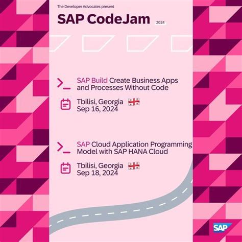 two sap codejam events to be held in tbilisi sap community
