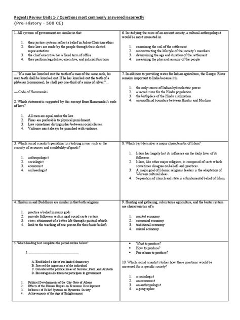 Regents Review Difficult Questions Descargar Gratis Pdf Europe