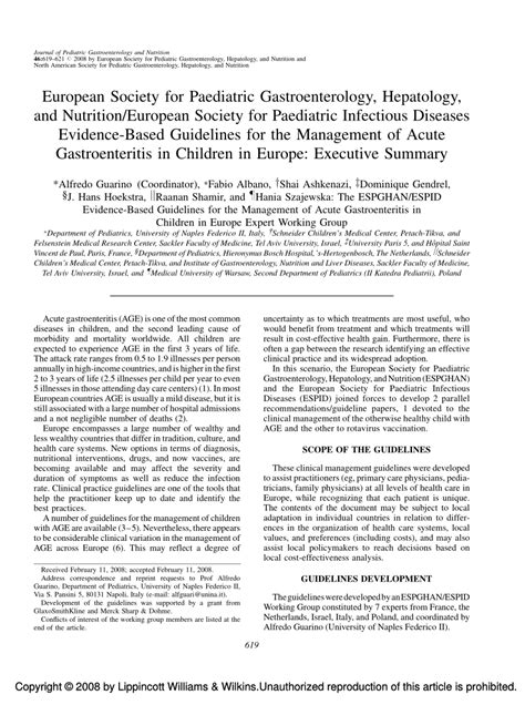 Pdf European Society For Pediatric Gastroenterology Hepatology And