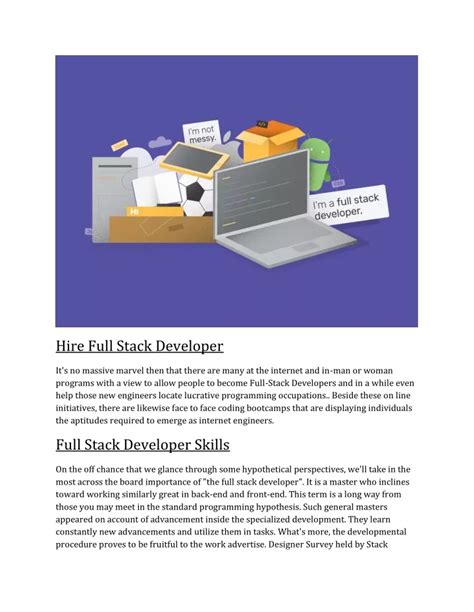 Ppt Hire Full Stack Developer Powerpoint Presentation Free Download Id8226898