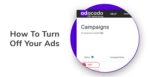 How To Turn Off Your Ads Adacado Support
