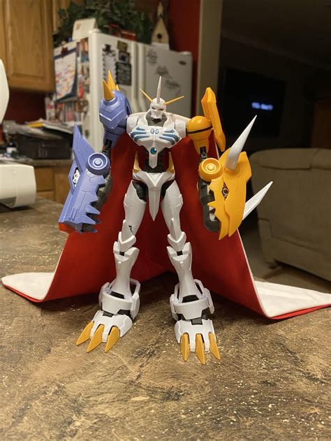 My Omnimon Figure Rise Model Kit With My Homemade Cloth Cap 😁 Digimon