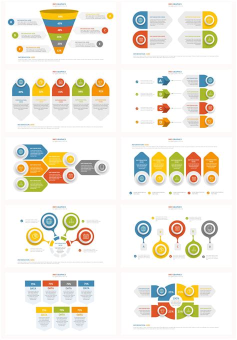 【2238期】ppt模板 关系图动画图表信息ppt模板 大树平面设计