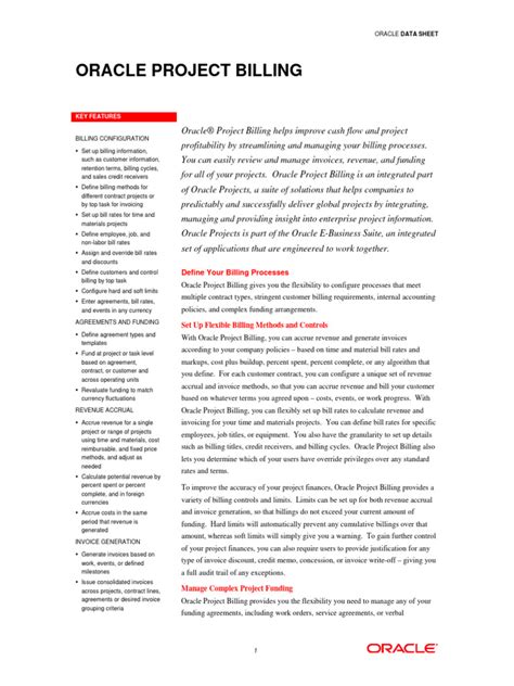 oracle project billing data sheet pdf invoice accrual