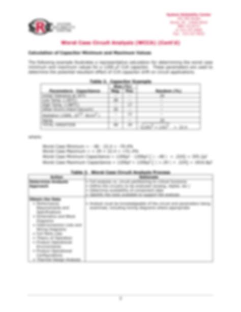 SOLUTION Worst Case Circuit Analysis Wcca Note De Cours Studypool