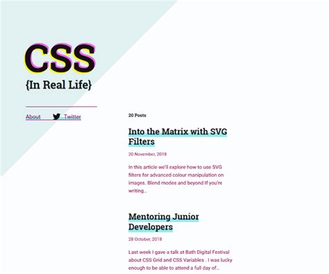 Css Grid Examples • Real Sites Using Css Grid Layout