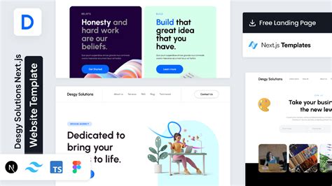 Desgy Free Nextjs Landing Page Build On React Tailwind And Headless Ui Figma