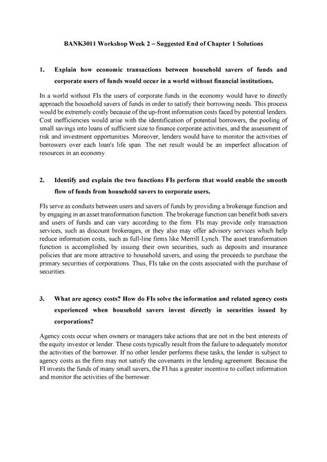 assignment quiz 1 questions and answers bank3011 workshop week 2